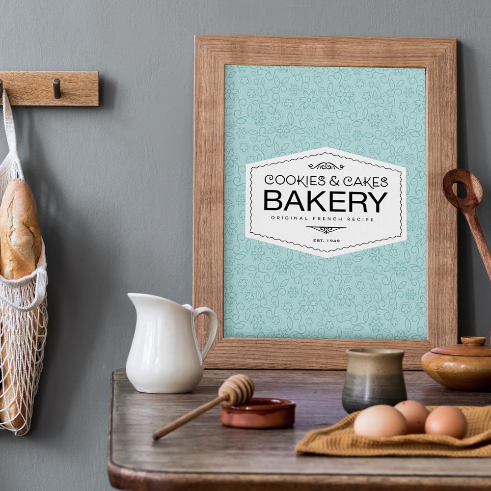 Cookies & Cakes Bakery Sign Editable Template Download - Clay House Designs