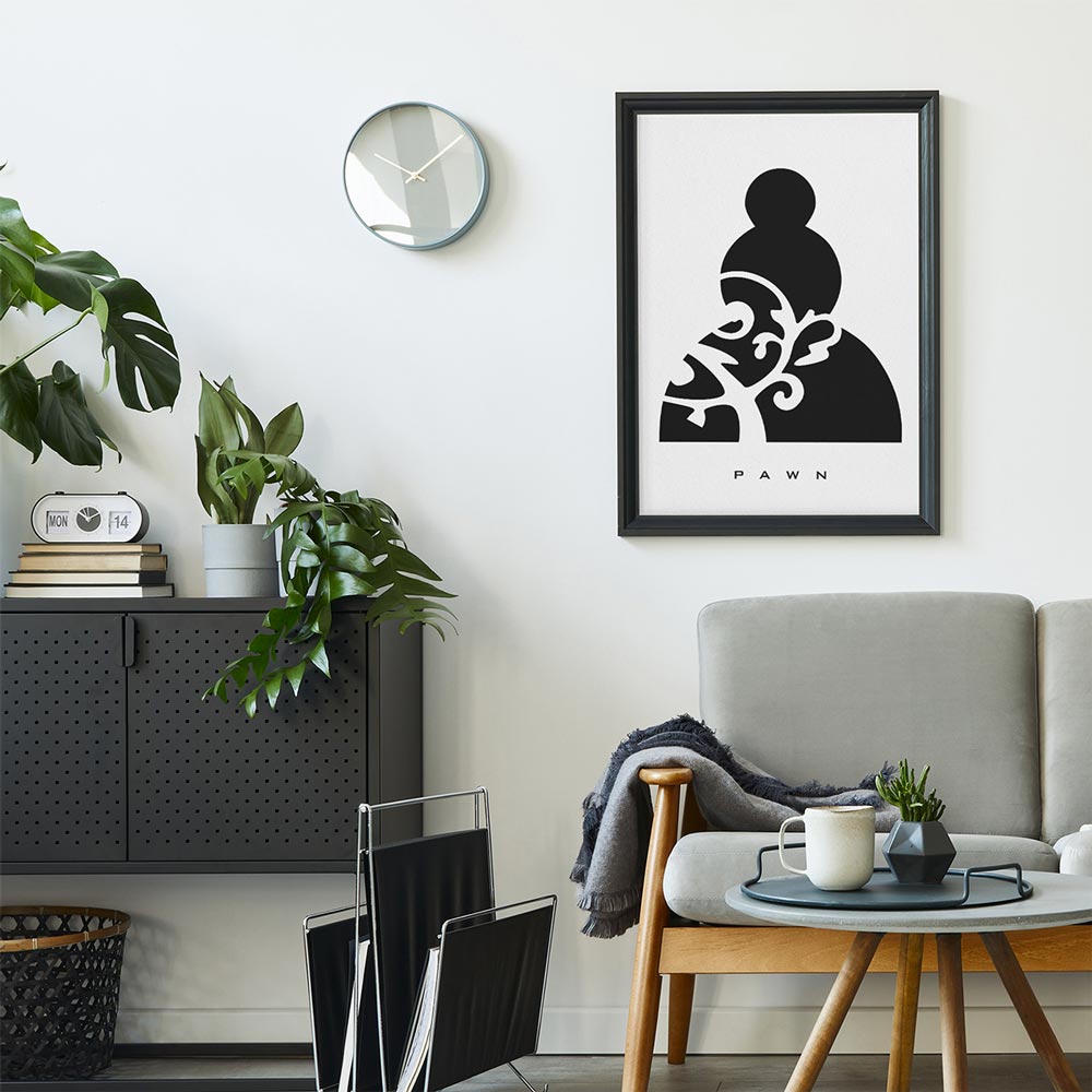 Pawn Chess Piece Wall Art Download - Clay House Designs