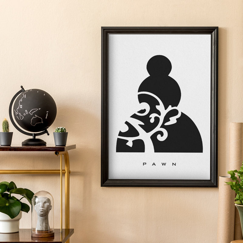 Pawn Chess Piece Wall Art Download - Clay House Designs